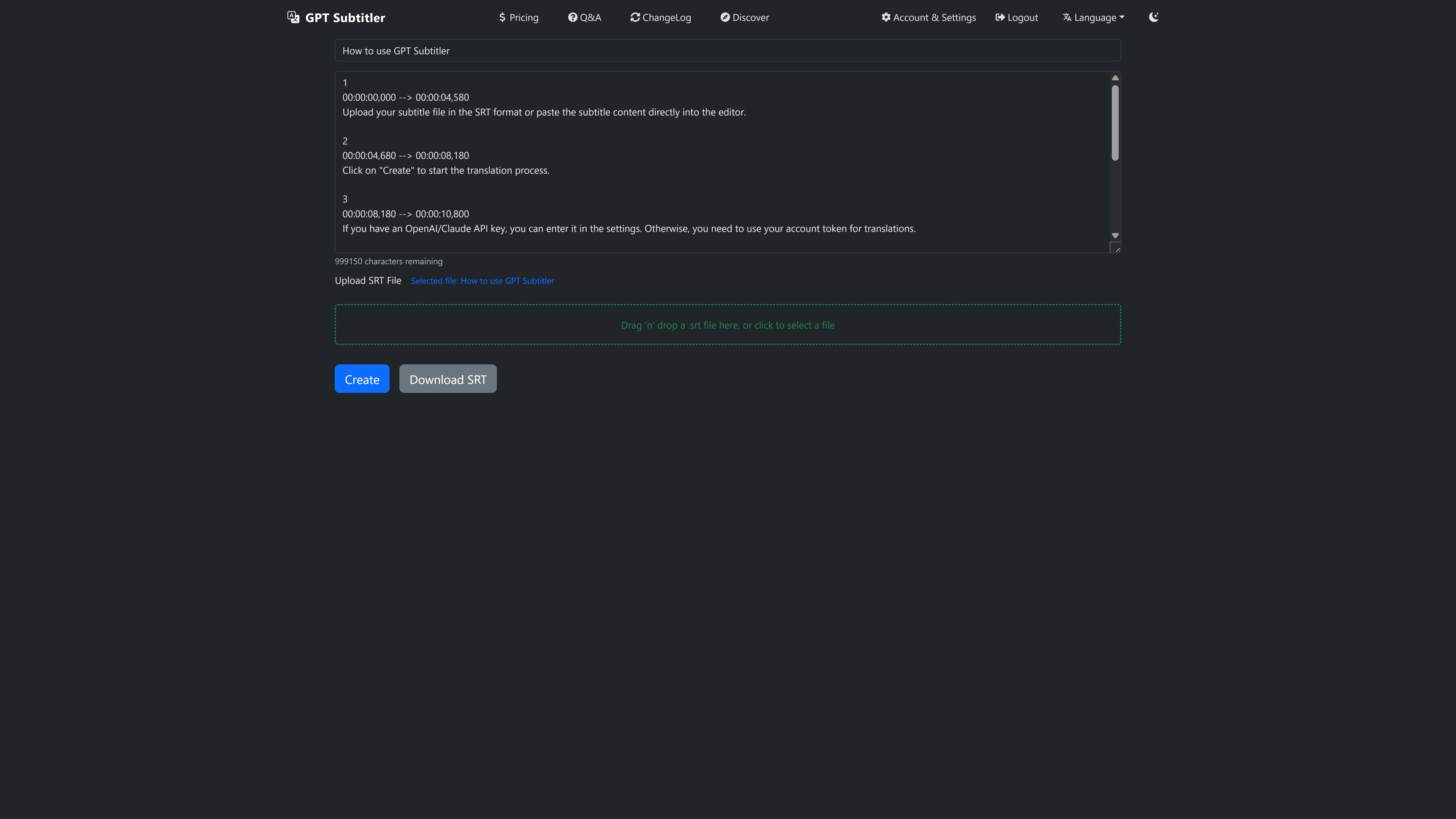 GPT Subtitler - AI subtitle translation and audio transcription powered ...